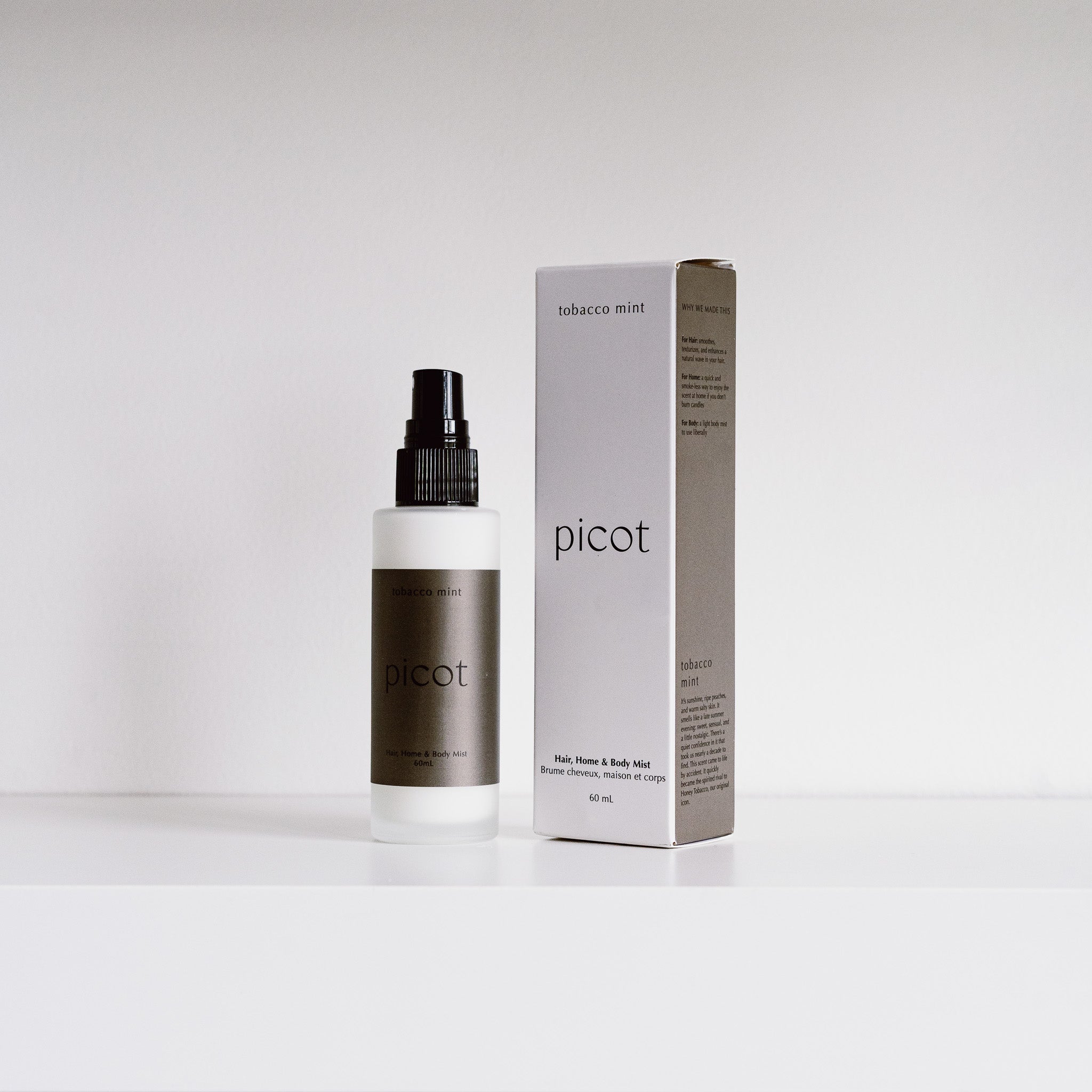 Tobacco Mint Hair, Home & Body Mist – Picot