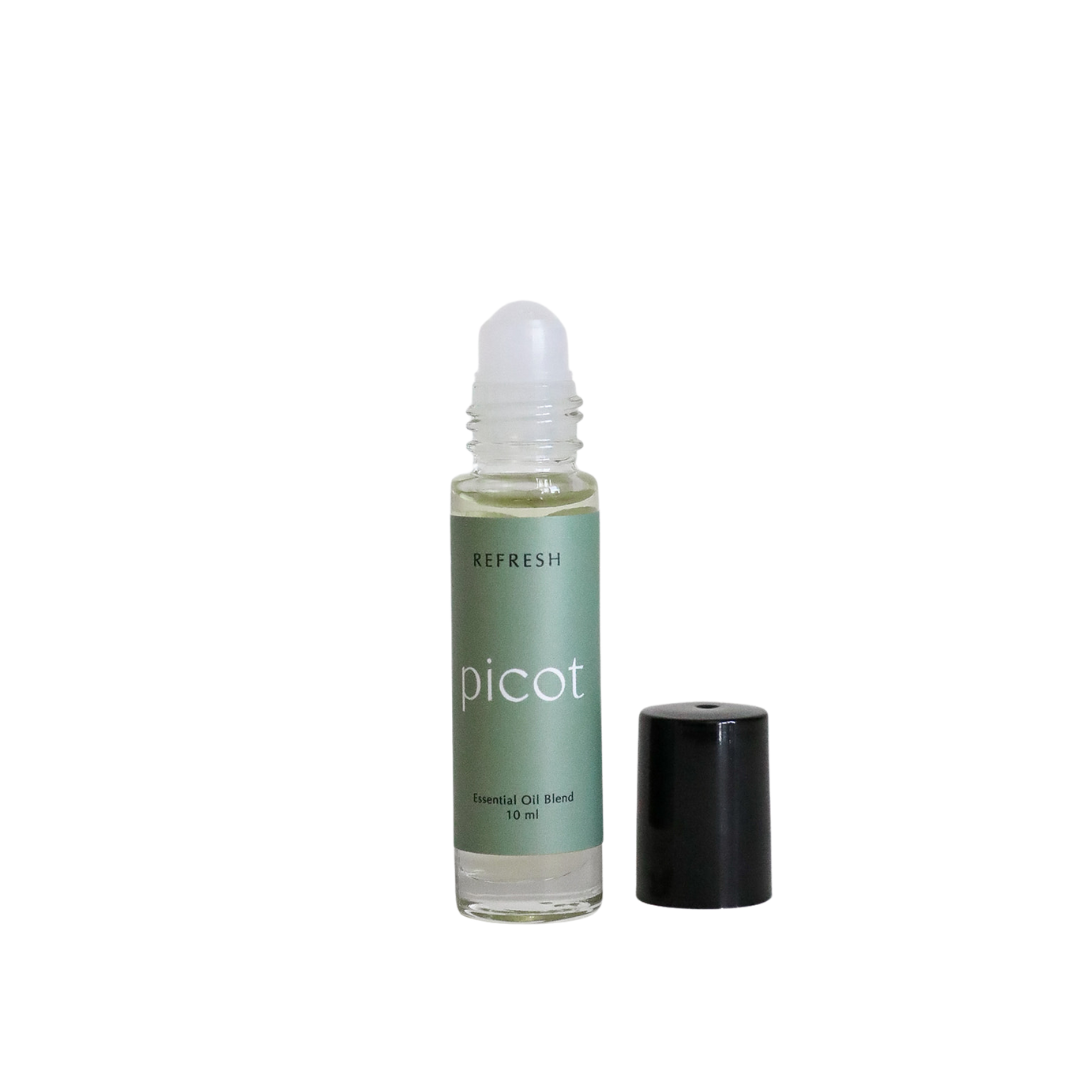 Refresh Aromatherapy Roller for headaches and bug bite relief. – Picot