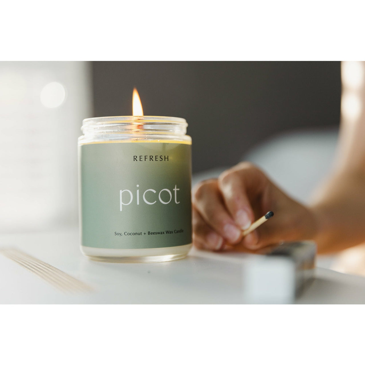 Natural Orange Mint Candle with Eucalyptus oils – Picot